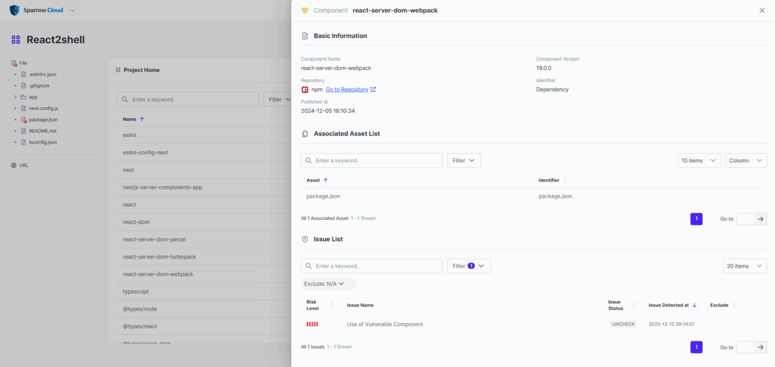 Notice on React Server Components Remote Code Execution (RCE) Vulnerability (CVE-2025-55182 ...